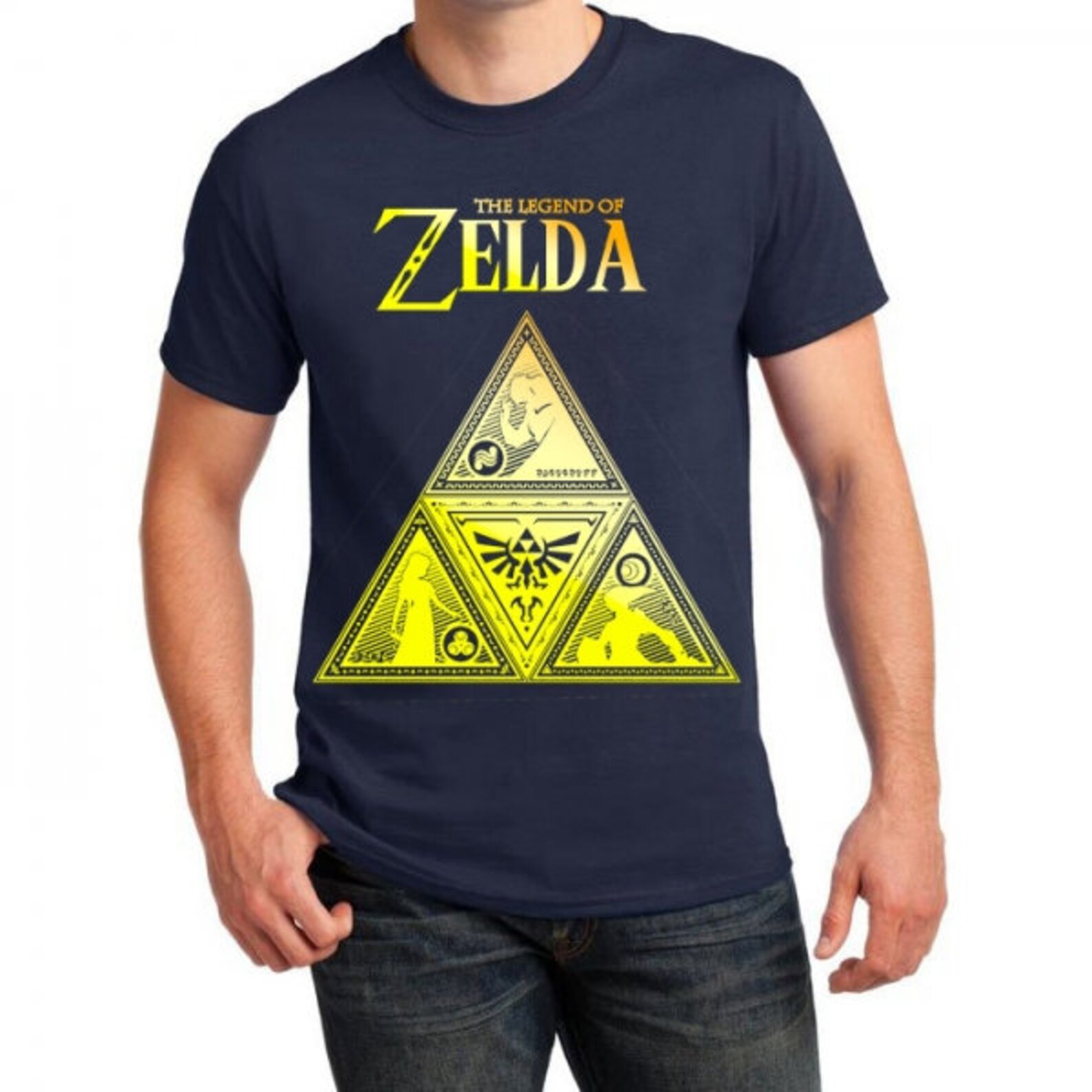Triforce The Legend Of Zelda Silhouette For T Shirt Jumper Etsy