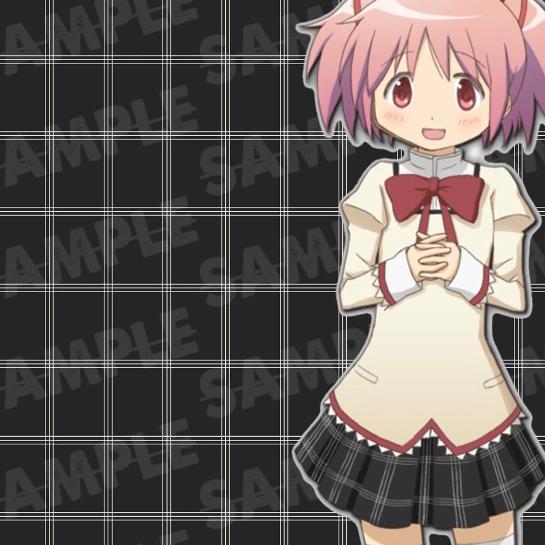 Kaname Madoka School Uniform Seamless Pattern for Fabric, Gift Paper ...