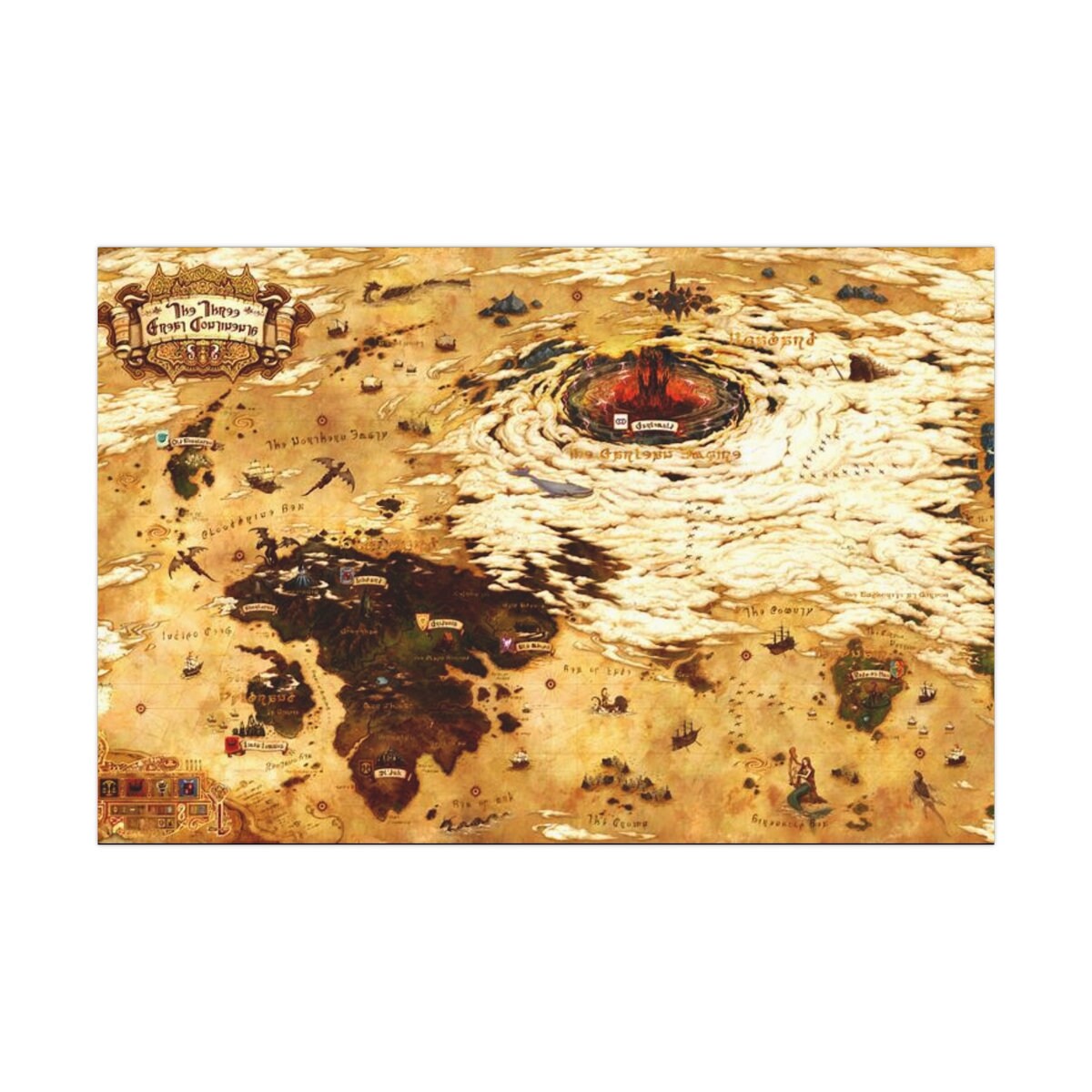 Eorzea Mapa Final Fantasy XIV Hydaelyn Papel De Regalo - Etsy UK