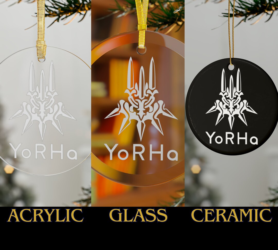 Yorha Logo Nier Automata Ornament for Christmas - Ceramic / Acrylic ...