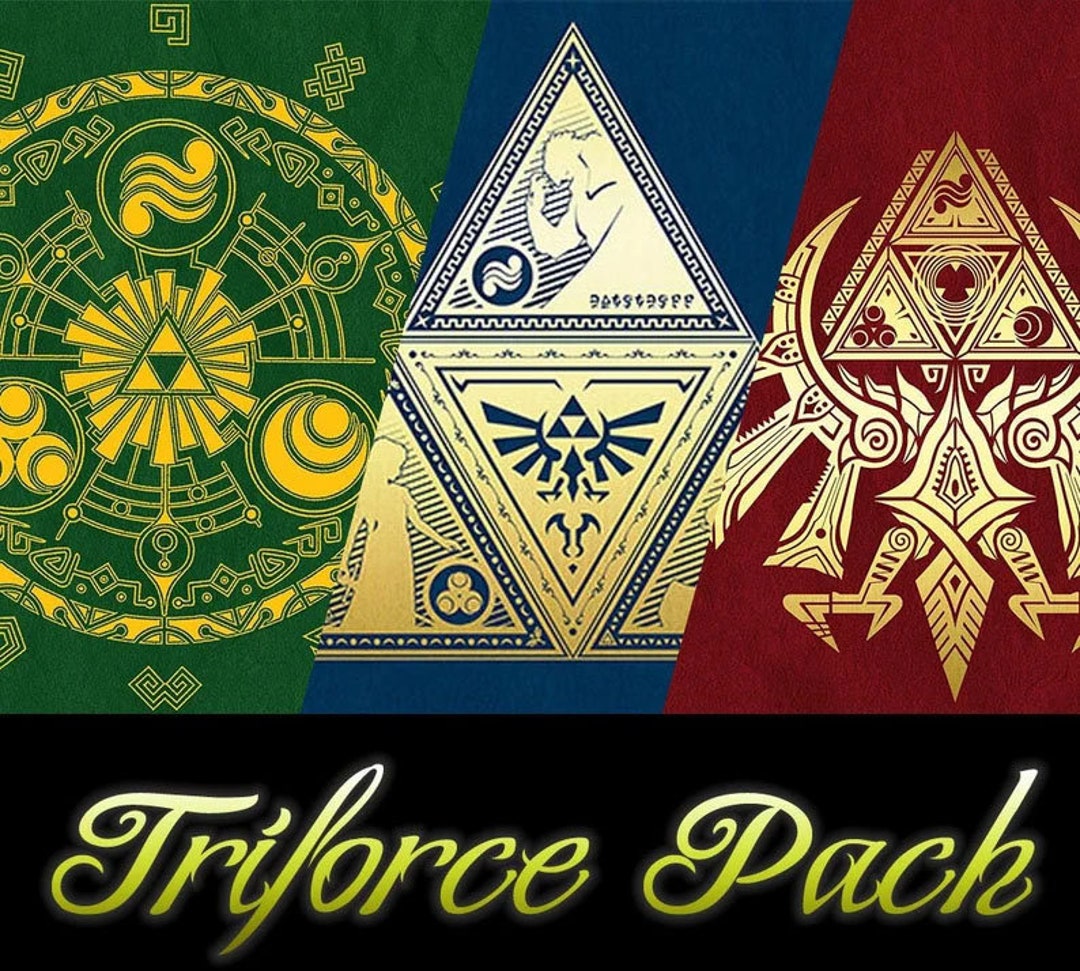 Triforce Pack The Legend Of Zelda Silhouette For T Shirt Hoodie Cut