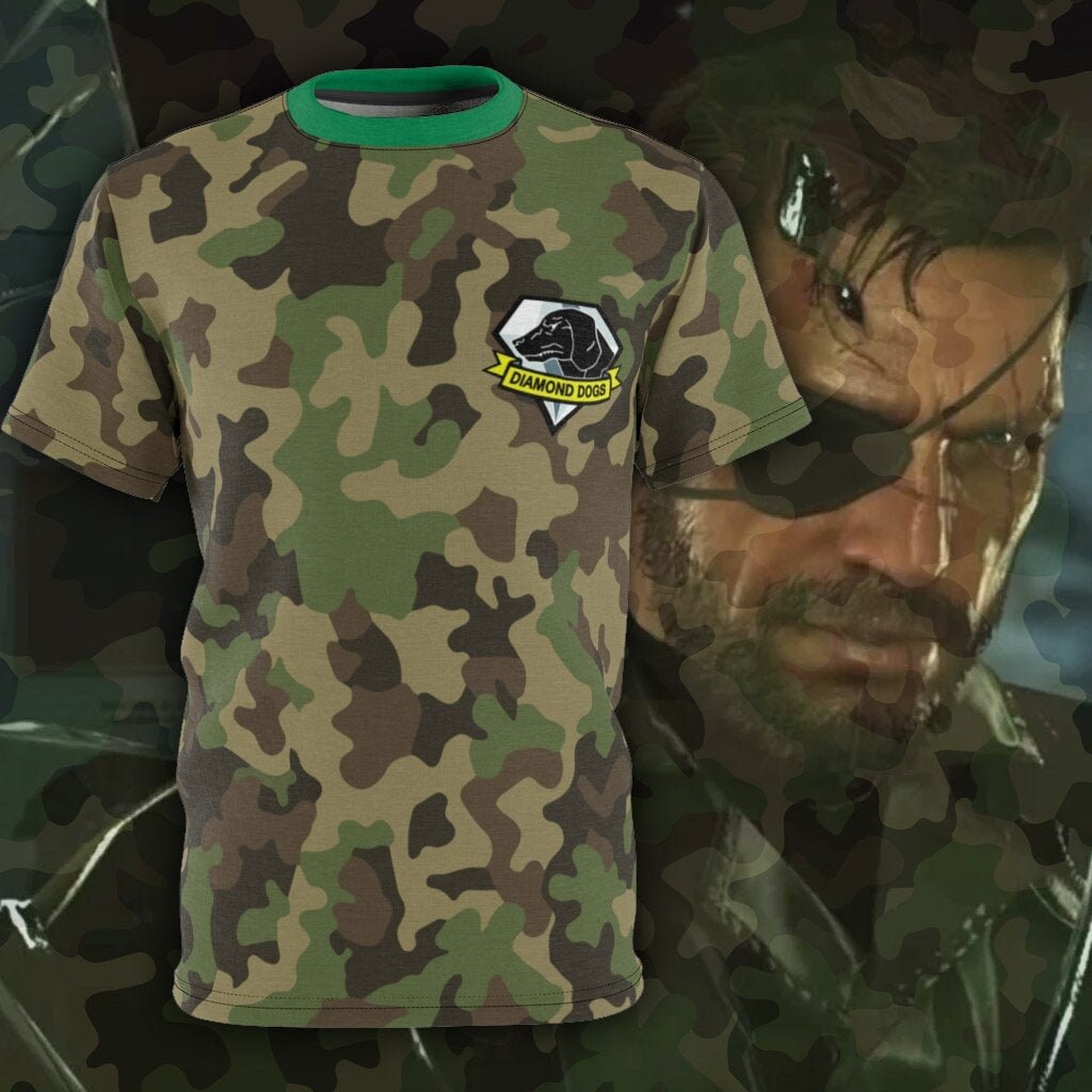 Diamond Dogs Military Pattern Metal Gear Inspired T Shirt | Etsy