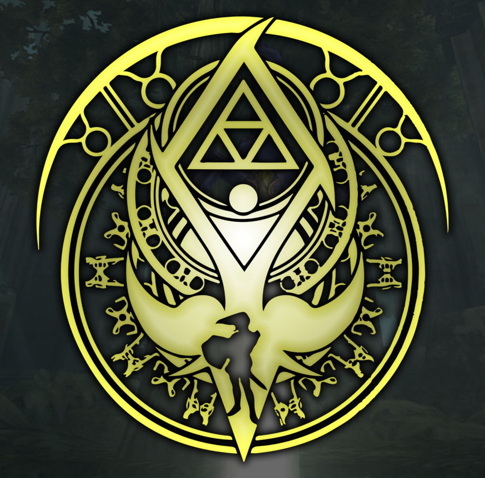 Twilight Princess Crest the Legend of Zelda Silhouette for - Etsy