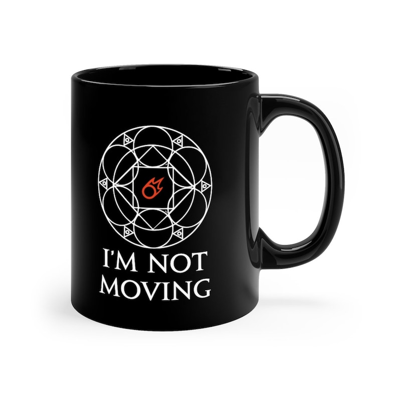 Ley Lines Black Mage I'm Not Moving Funny Meme FFXIV - Etsy Singapore