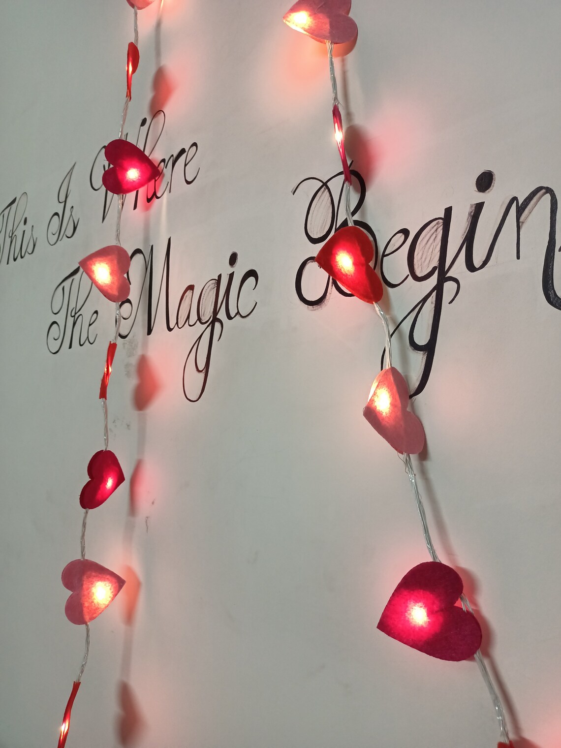 Hearts and Circles String Light/home Decor - Etsy