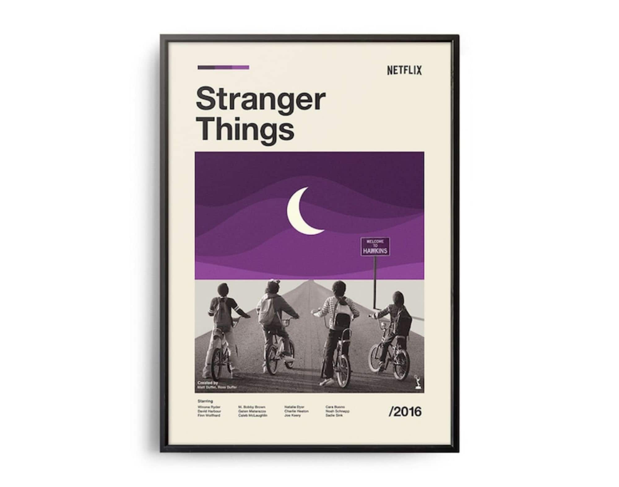 Stranger Things Vintage Inspired Movie Print Retro Movie Poster ...
