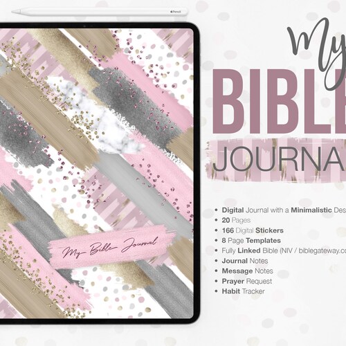 Digital Bible Planner Bible Journal Faith Devotional Bible - Etsy