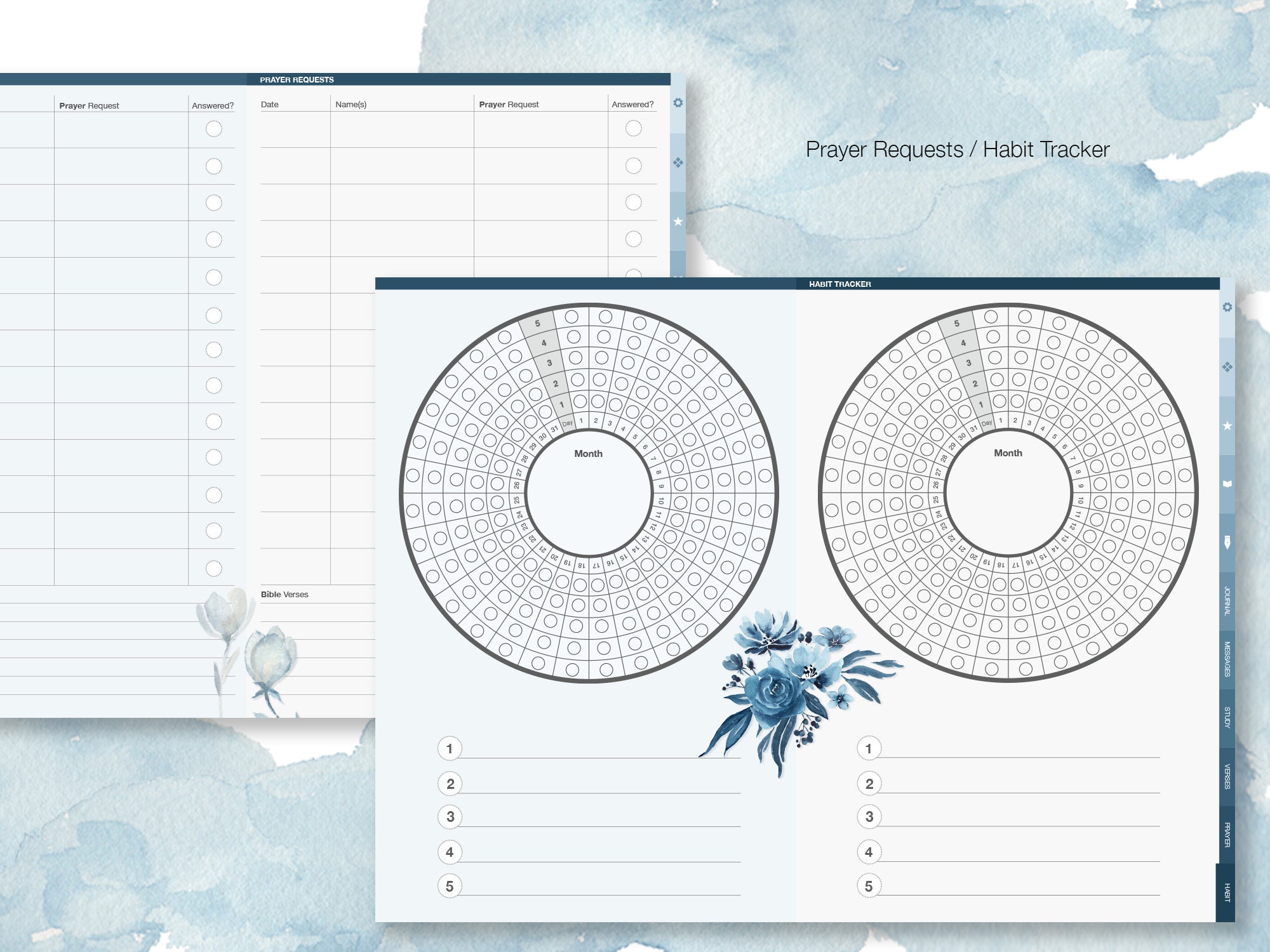 DIGITAL BIBLE PLANNER Bible Journal Bible Devotional Bible | Etsy