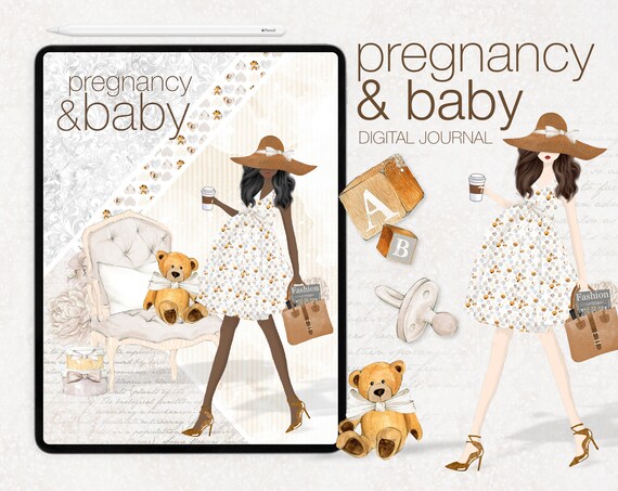 Pregnancy and Baby Planner Digital Planner Goodnotes Digital | Etsy