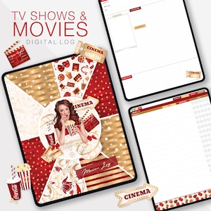 MOVIE LOG TRACKER, Movie Tracker, Movie Log, Movie Lovers, Film Buff ...