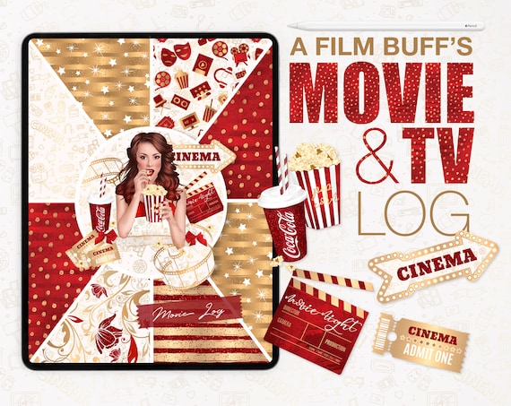 MOVIE LOG TRACKER Movie Tracker Movie Log Movie Lovers | Etsy