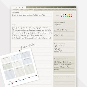 Digital Gratitude Journal Goodnotes Dear Diary Digital Journal ...