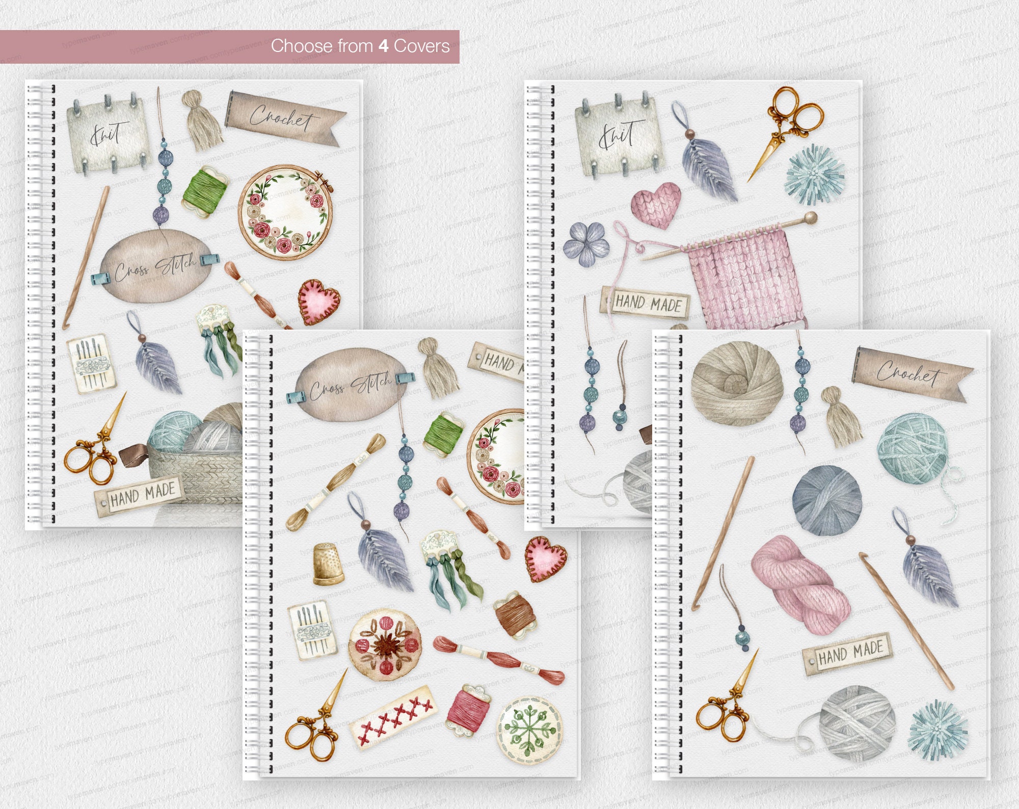 Knitting Journal Crochet Journal Cross Stitch Journal | Etsy