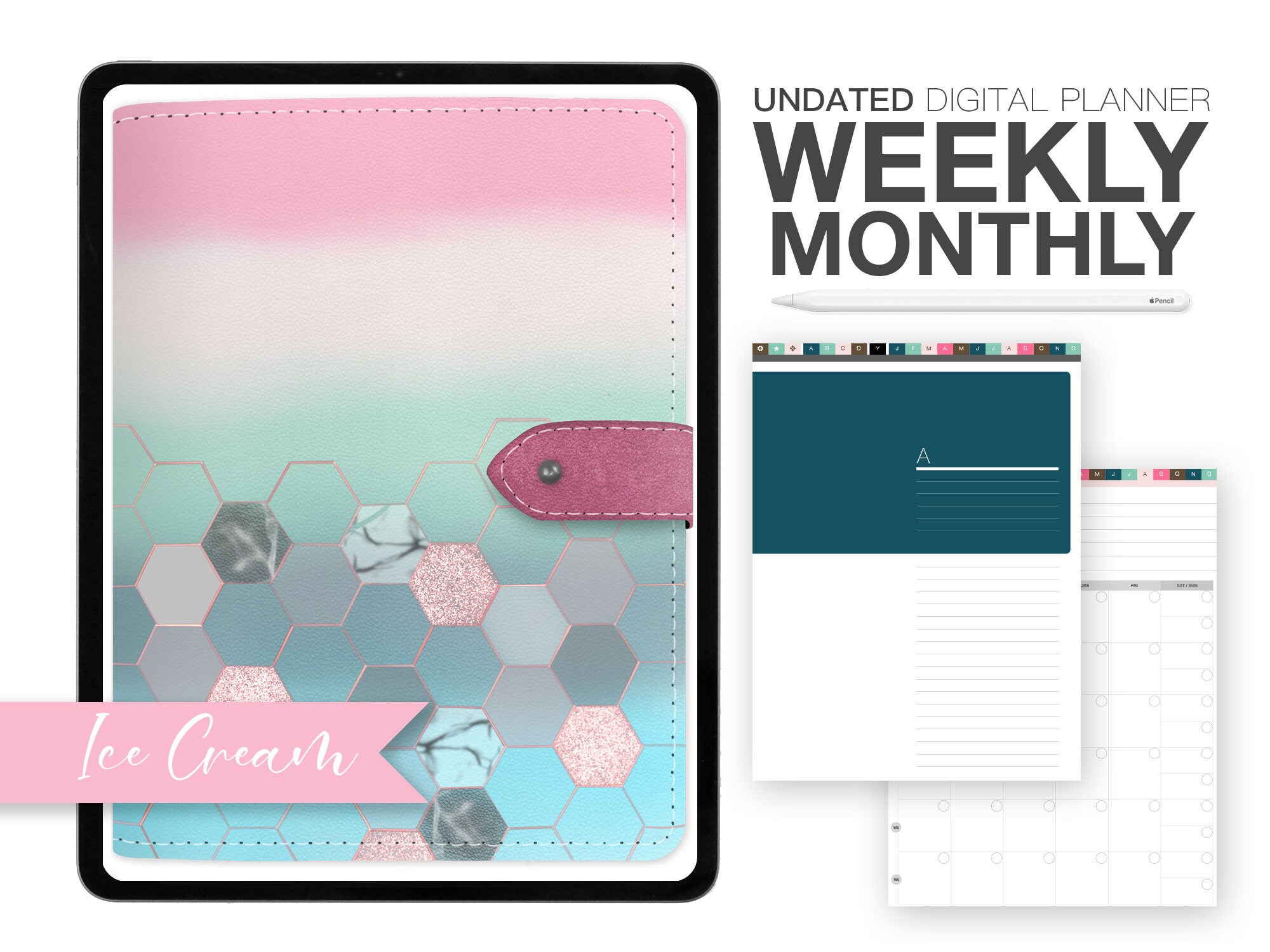 Paper & Party Supplies Student Planner Digital Planner Weekly Planner ...