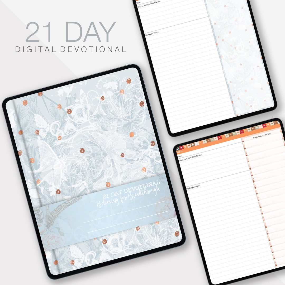 21 Day Faith Devotional Digital Bible Planner Digital Bible Journal ...