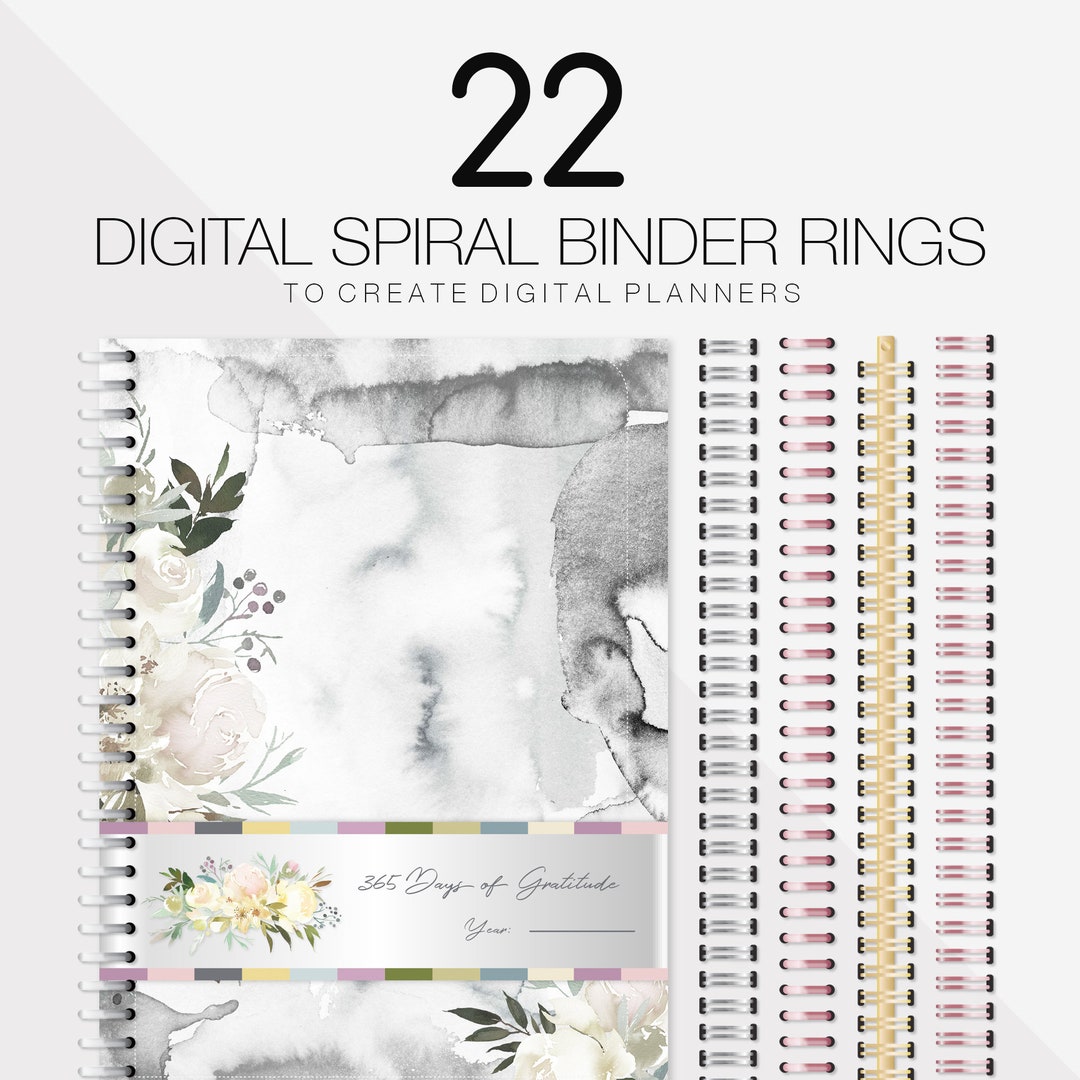 Digital Planner Binder Rings Spiral Coil Binder Rings - Etsy