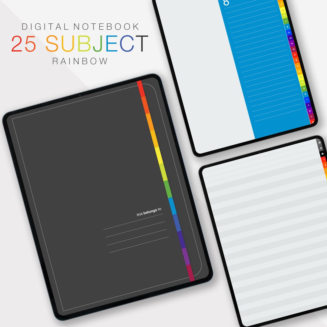 Digital Notebook Digital Planner Goodnotes Digital Journal Student ...