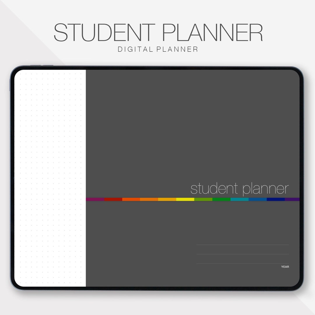 Student Digital Planner iPad Planner Academic Undated Goodnotes Planner ...