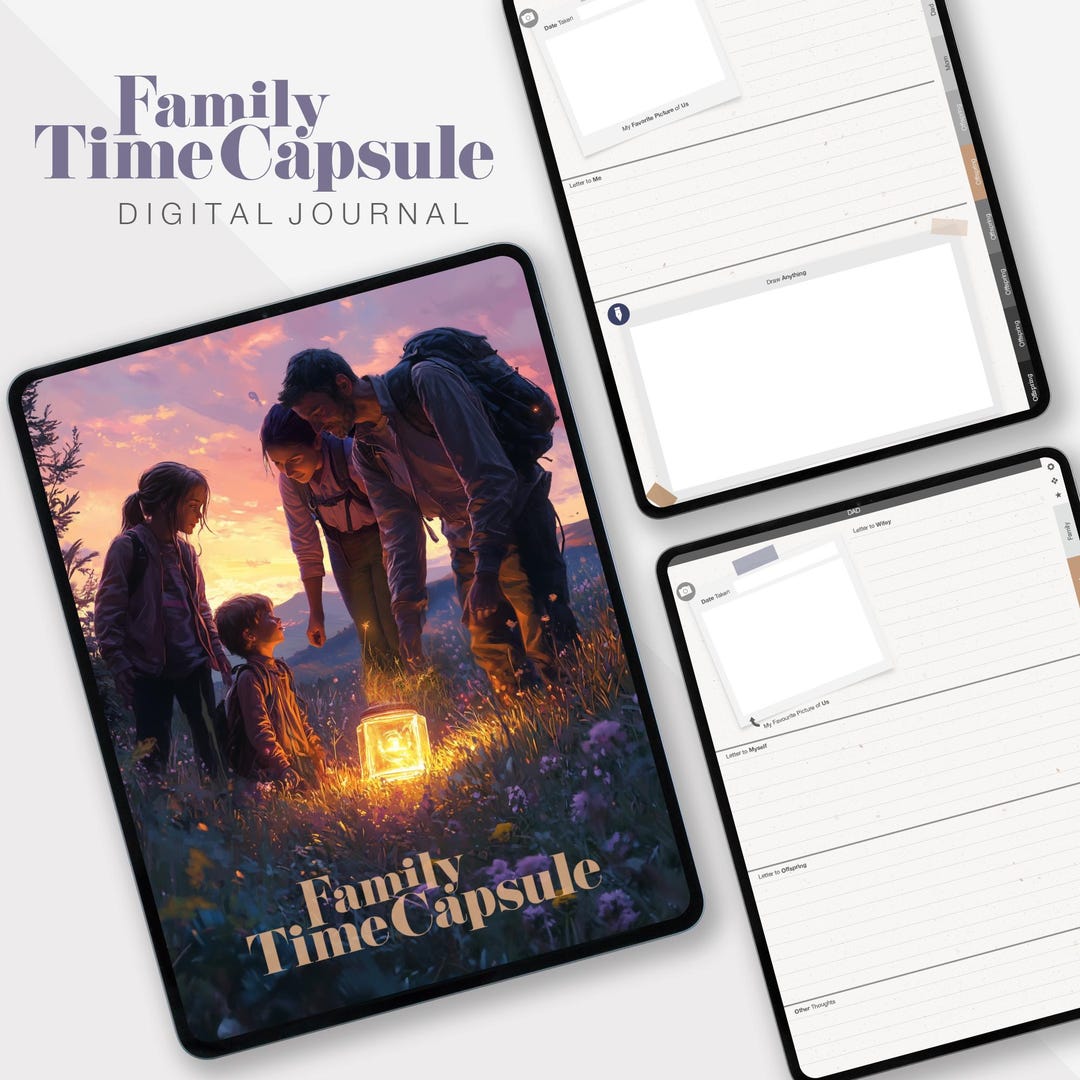Family Time Capsule Fun Family Activity Digital Keepsake Children's ...