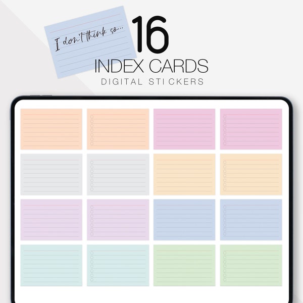 Index Stickers - Etsy