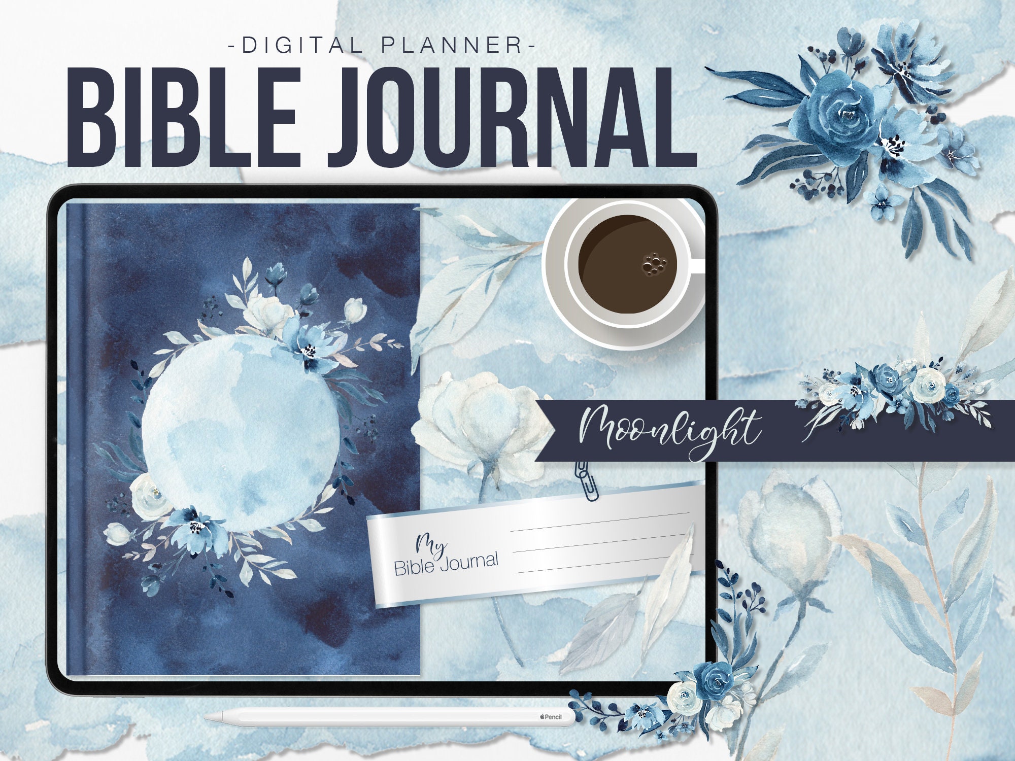 Digital Bible Planner Bible Journal Faith Devotional Bible | Etsy