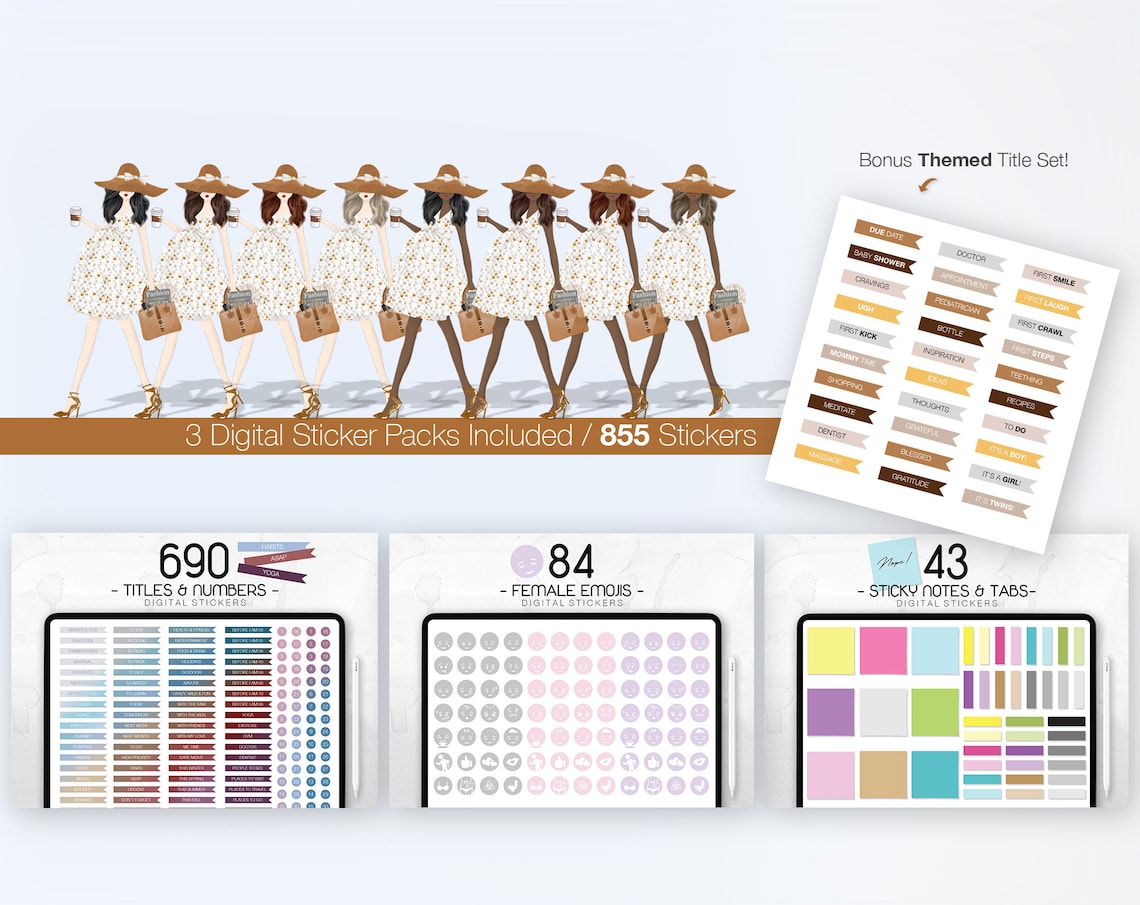 Pregnancy and Baby Planner Digital Planner GoodNotes Digital | Etsy