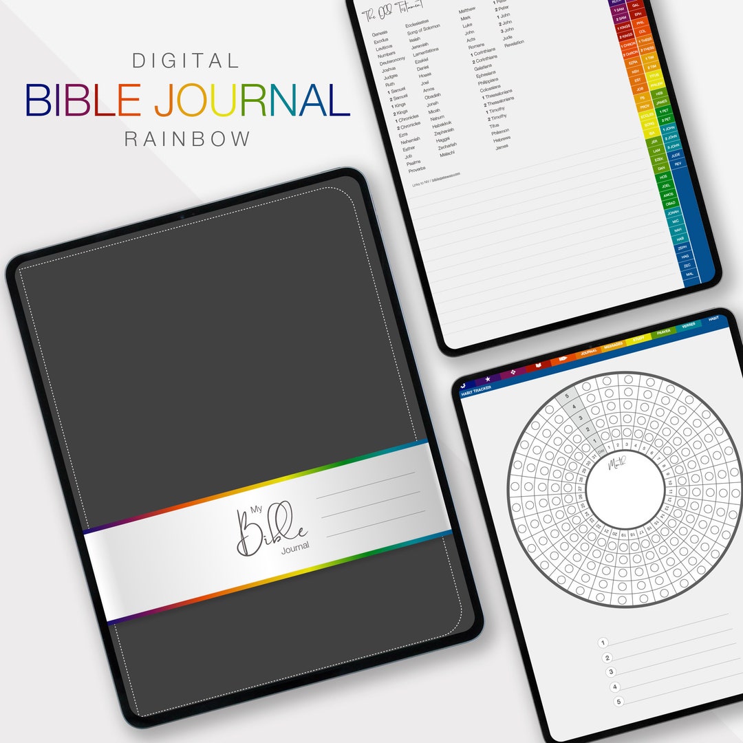 Digital Bible Planner Digital Bible Journal Devotional Bible Study ...
