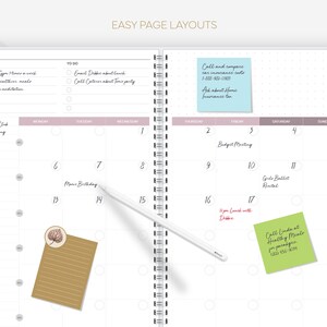 Undated Goodnotes Planner Monthly Digital Planner Goodnotes Template ...