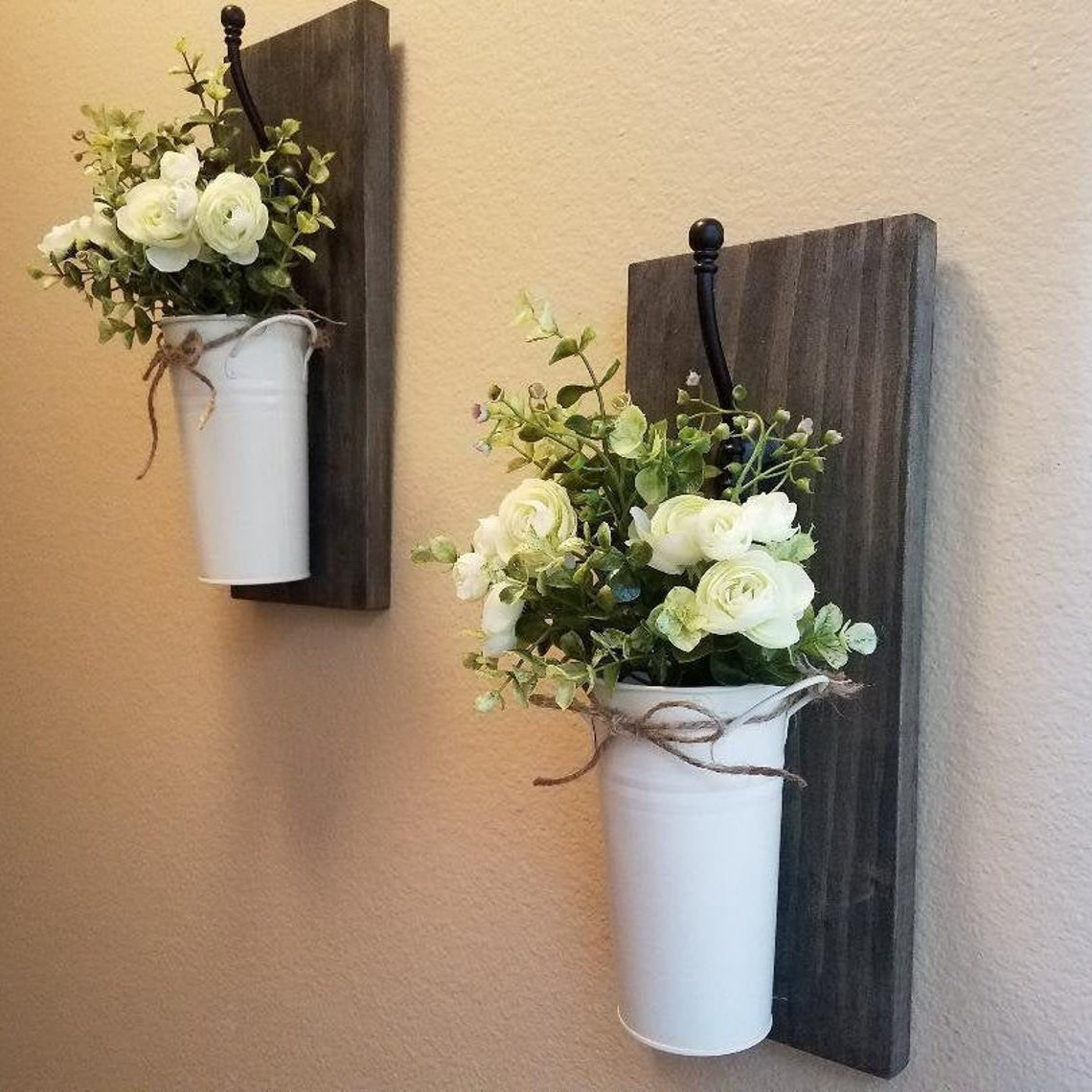 Wall Sconce Set/rustic Wall Decor/home Decor/farmhouse Wall - Etsy