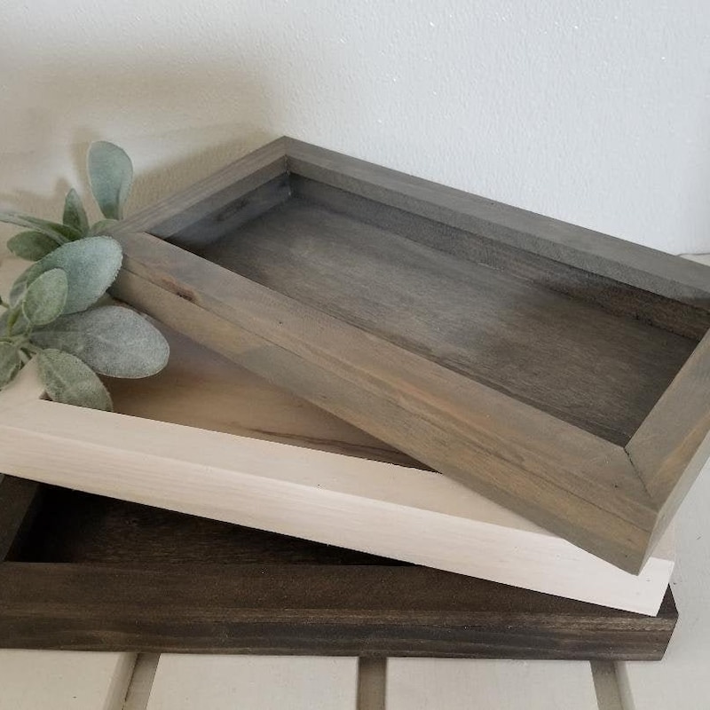 Rustic Wood Tray - Etsy