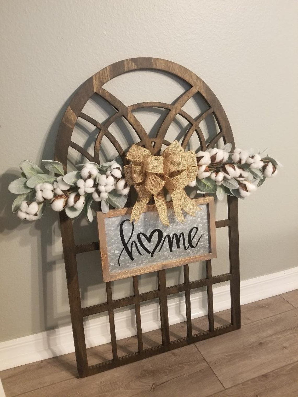 Cathedral Window Frame With Floral/cathedral Wood Frame/window - Etsy