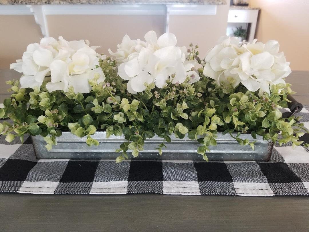 Galvanized Planter/rustic Planter/centerpiece/farmhouse Planter/rustic ...