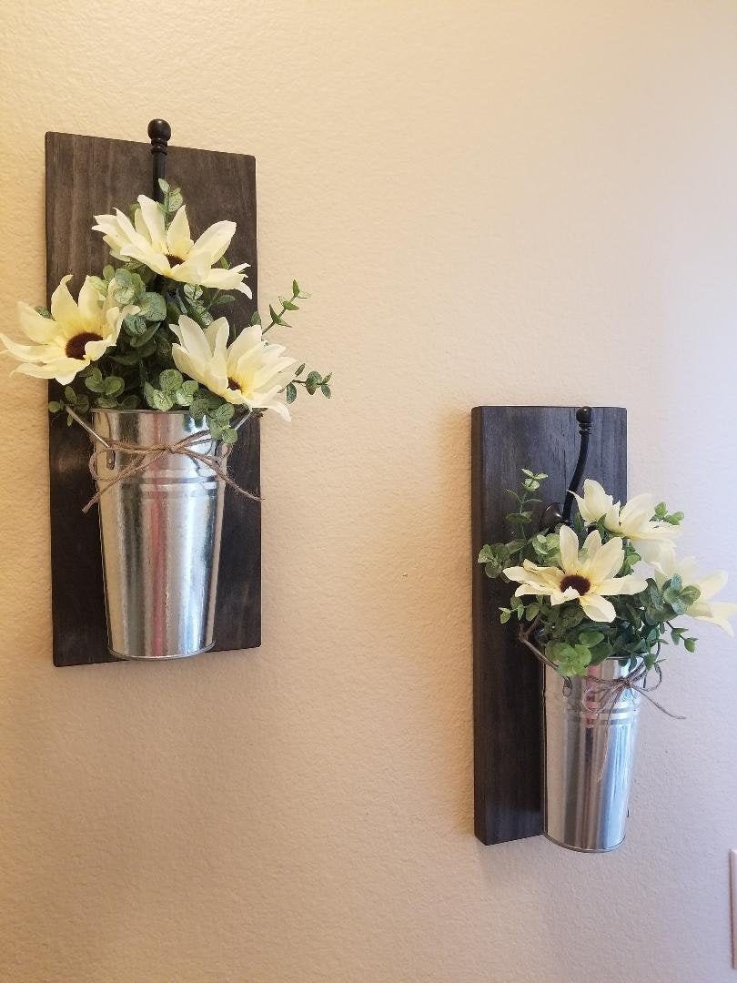 Wall Sconce Set/rustic Wall Decor/home Decor/farmhouse Wall | Etsy