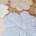 M Size Clover Leaf Mat Natural Linen Mat Decorative Rug Room Decor Bed ...