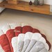 M Size Seashell Mat Natural Linen Mat Quilted Seashell Playmat Padded ...