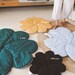 M Size Clover Leaf Mat Natural Linen Mat Decorative Rug Room Decor Bed ...