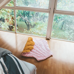 M Size Seashell Mat Natural Linen Mat Quilted Seashell Playmat - Etsy