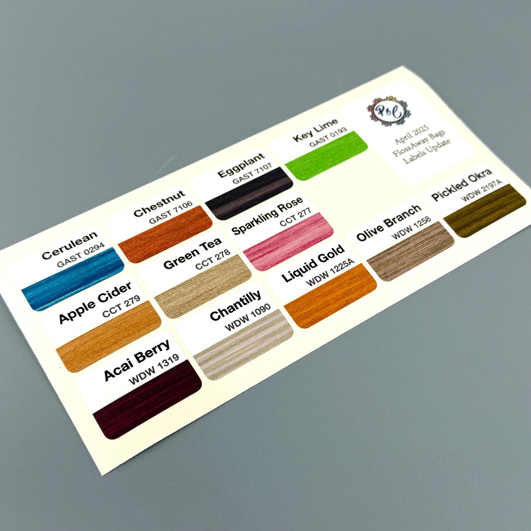 2025 New Colours - X12 Vinyl Labels for Weeks Dye Works, Classic ...