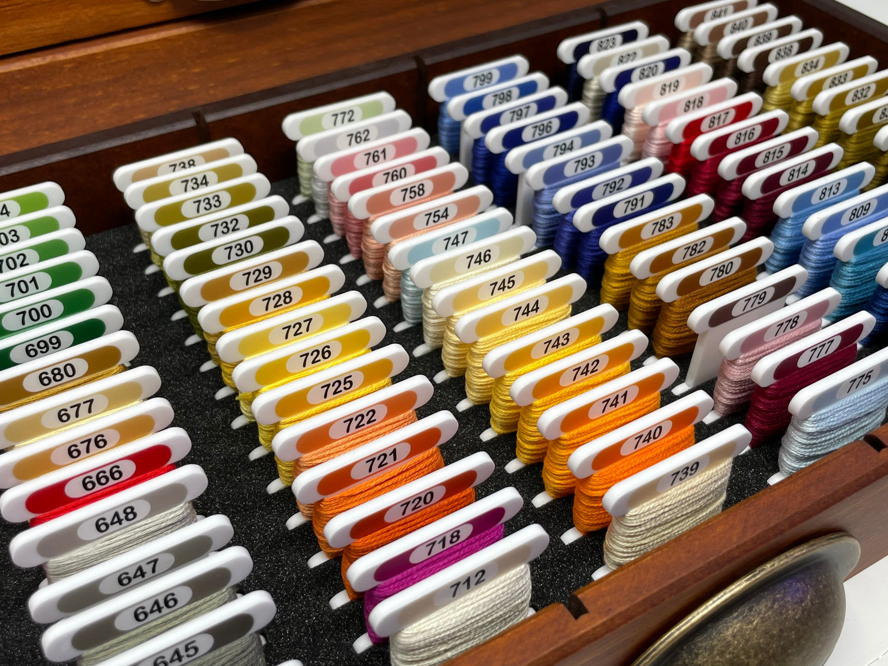 DMC 3mm Acrylic Bobbins With Printed Number and Colours - Etsy