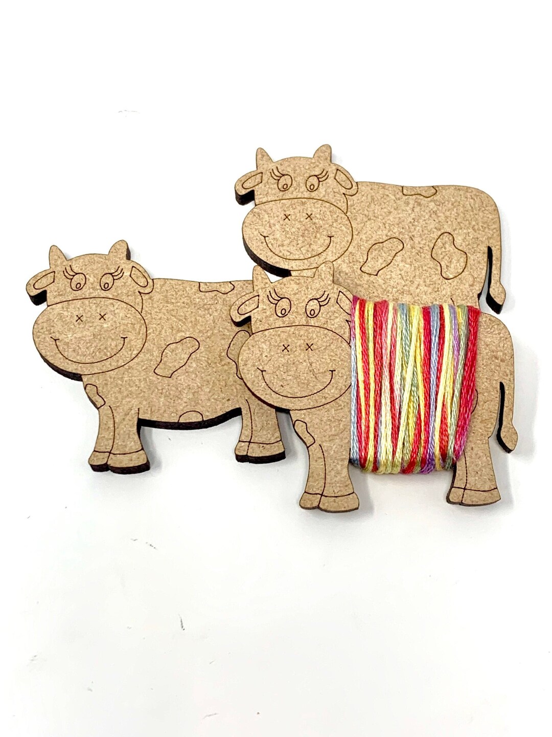 Cow Bobbins (set of 12) Thread Holders Floss Organiser Cross Stitch ...