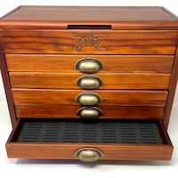 Thread Storage Drawers Chest for Stitchers. Embroidery Wooden Organizer ...