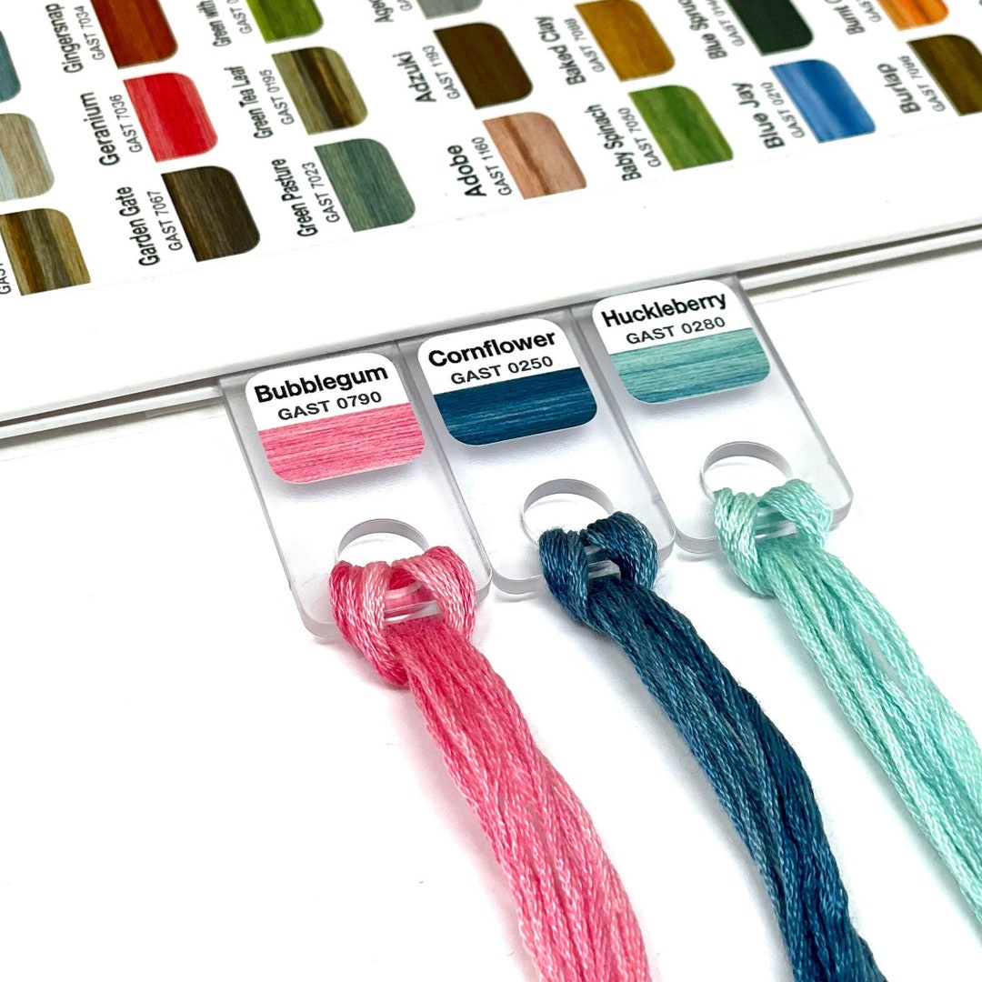 Colour Vinyl Labels for Gentle Arts Sampler Threads (x243) Suitable for ...