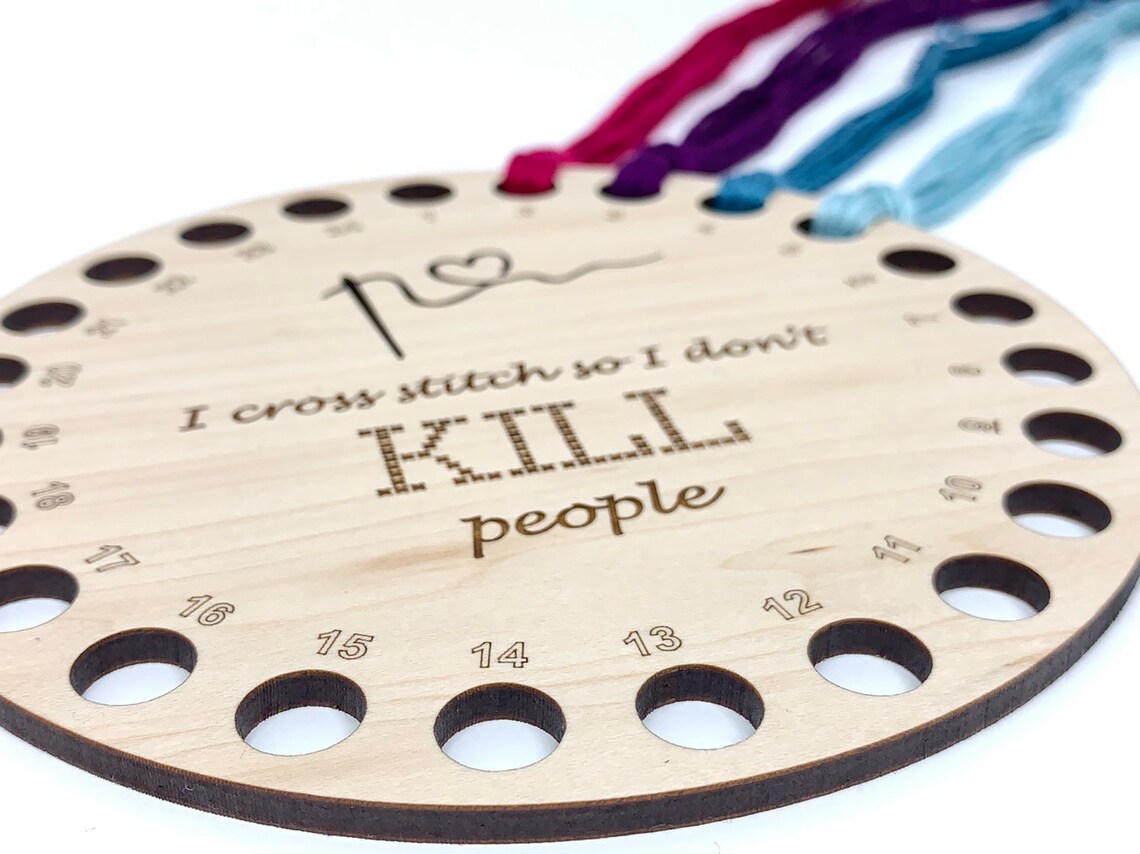 Quote Thread Holder Floss Holder Cross Stitch Organisation | Etsy