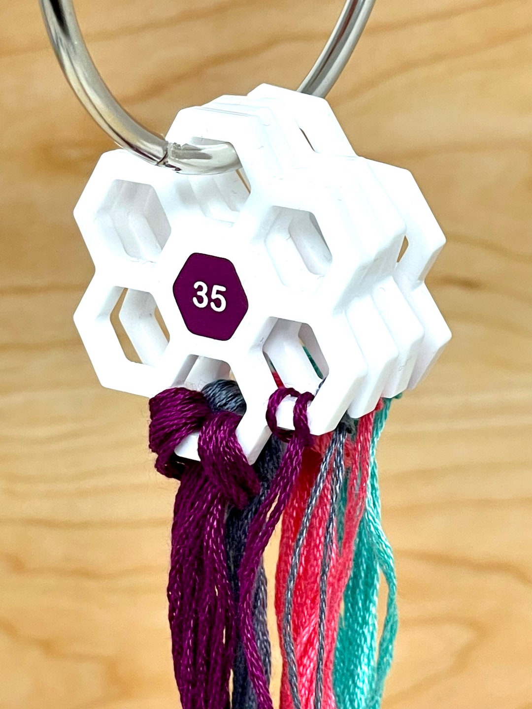 White Acrylic Hex Floss Drops for Cross Stitch and Embroidery - Etsy