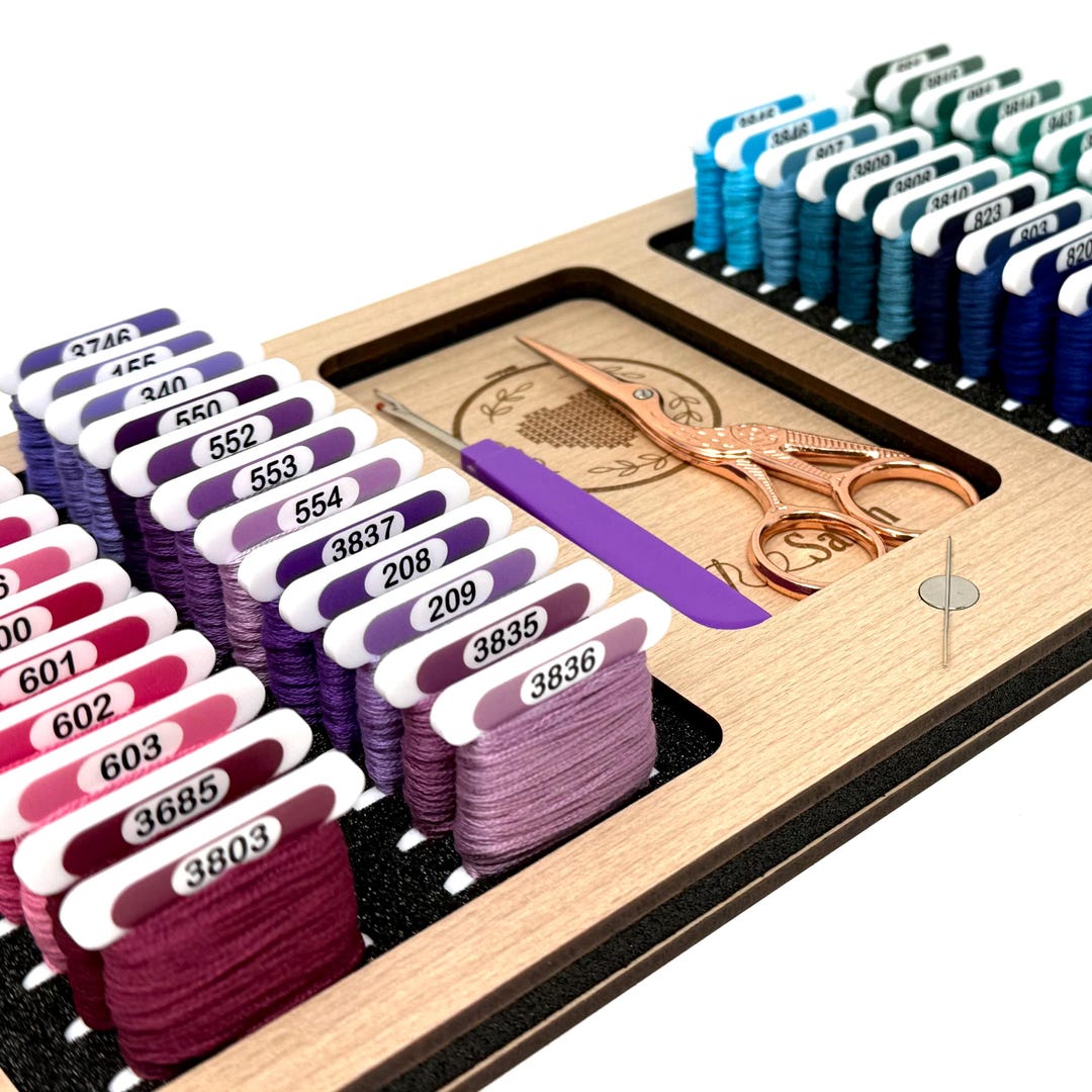 Large Personalised Working Tray for Cross Stitch and Embroidery (holds ...