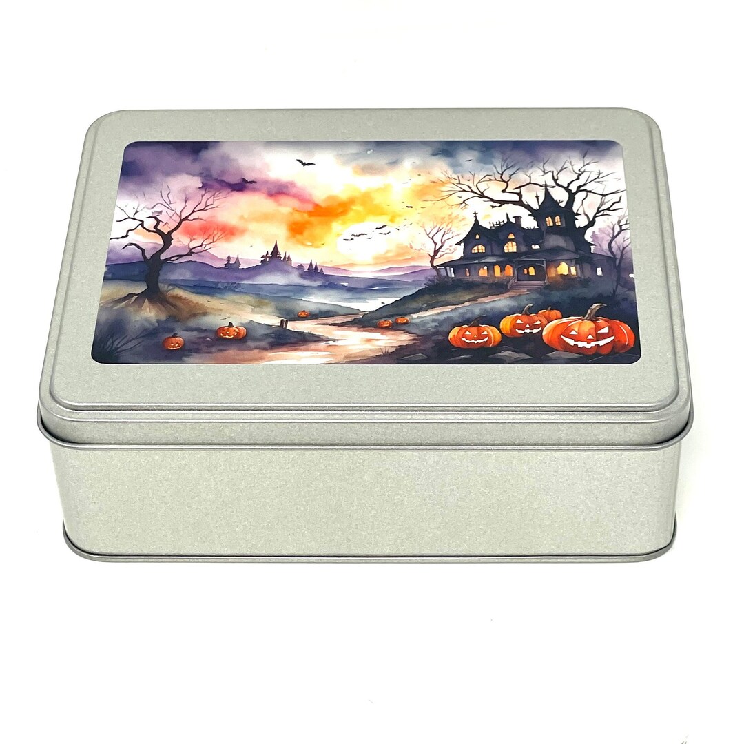 Haunted House WIP Bobbin Storage Tin With Foam Insert to Hold 30 ...