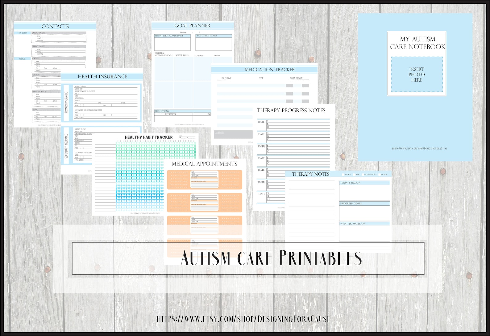 Autism Care Binder Printables - Etsy