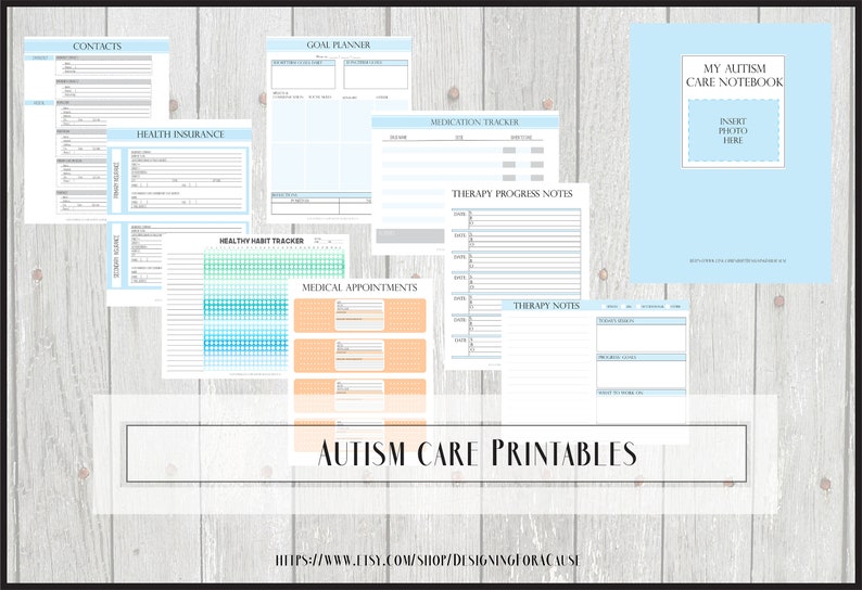 Autism Care Binder Printables - Etsy