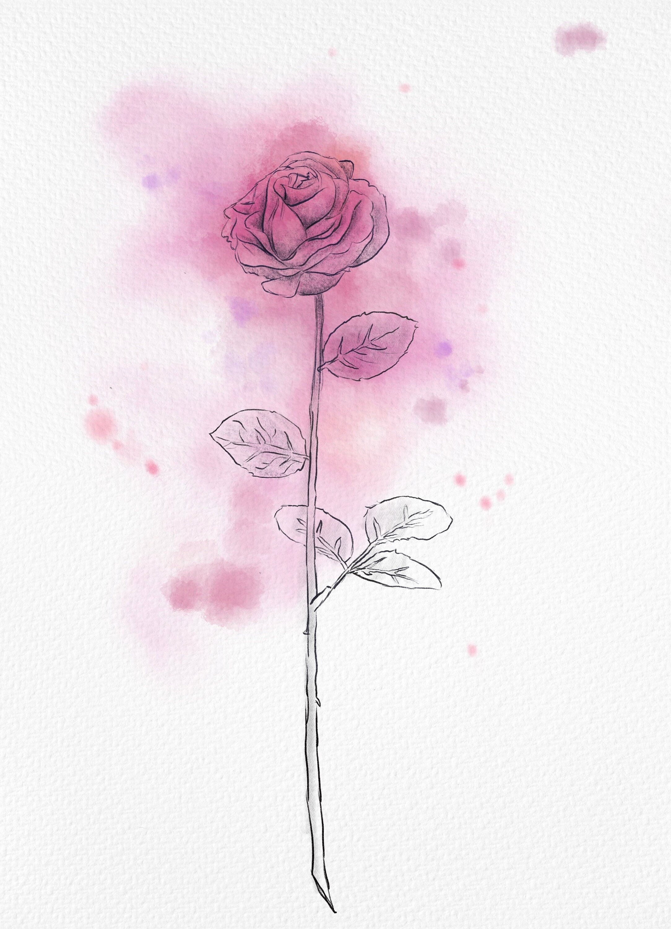 Easy Abstract Flower Drawing