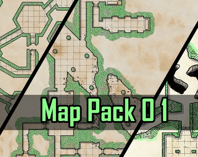 Digital File: Random Dungeon Generator as a Dungeon Map (3 Ft.x2 Ft ...